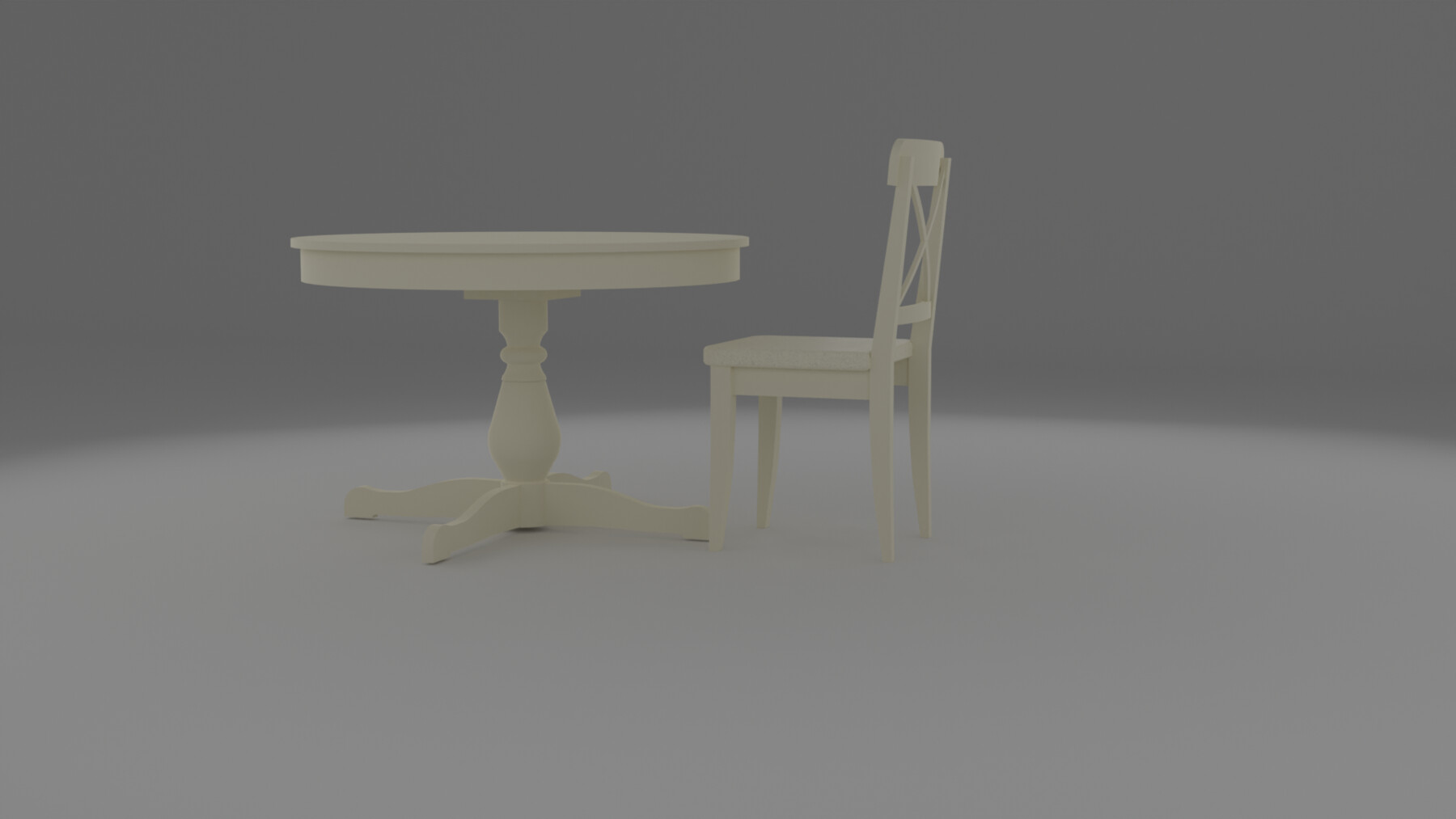 ArtStation - Dinning table and Chair v2 | Game Assets
