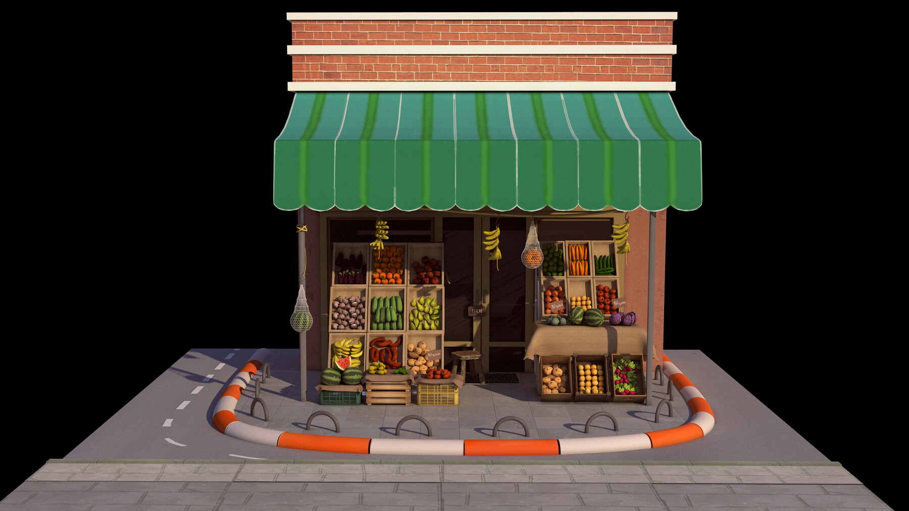 ArtStation - Fruit and vegetable shop | Game Assets