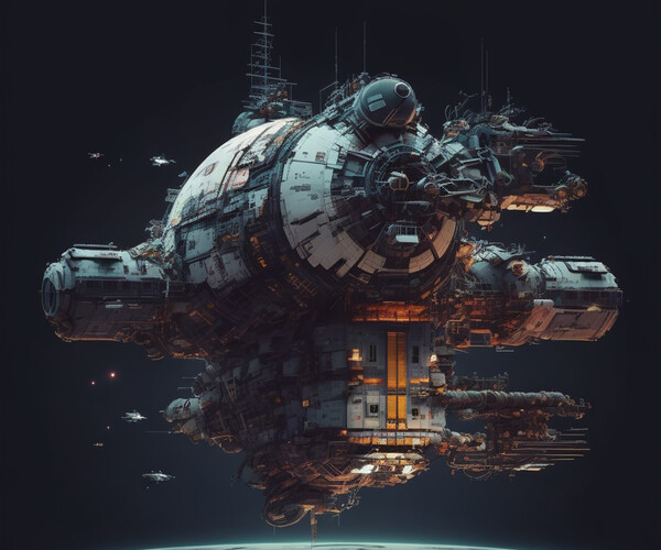 ArtStation - REF PRO - Spaceship - Space Station - 40 Image Reference Pack | Artworks
