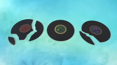 ArtStation - Vinyl Record PBR low-poly game ready Low-poly 3D model ...