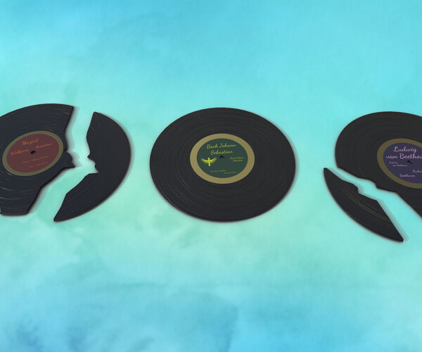 ArtStation - Vinyl Record PBR low-poly game ready Low-poly 3D model ...