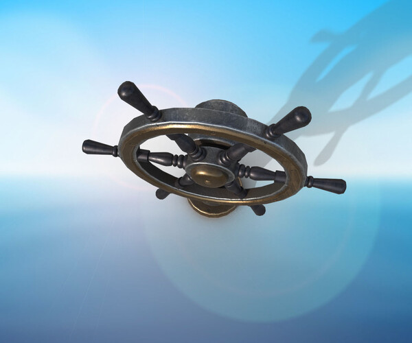 ArtStation - The helm of a sea ship or vessel PBR game ready Low-poly ...