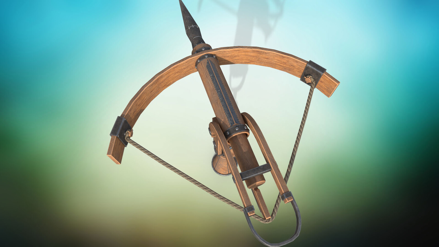 ArtStation - Medieval harpoon weapon PBR low-poly game ready 3D model ...