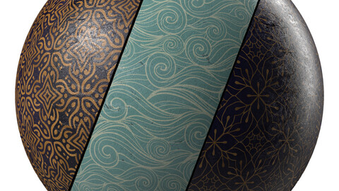 ArtStation - WallPaper Materials 2- By 3 Patterns, Seamless, Pbr, 4k ...