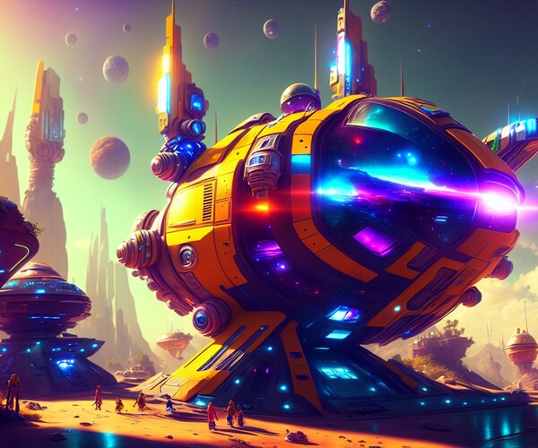 ArtStation - 90 Alien city scenes wallpapers part 1 | Artworks