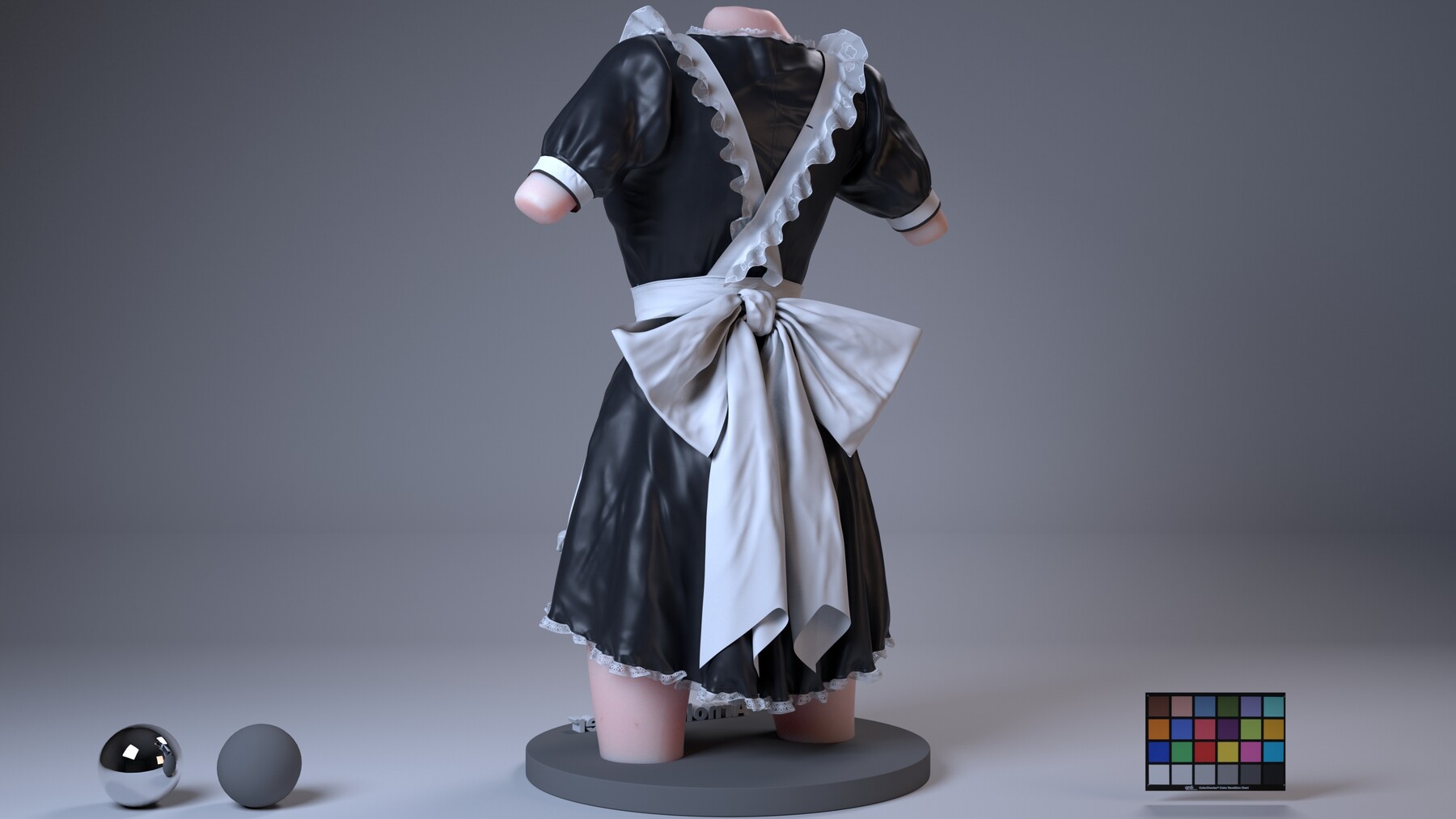 ArtStation - ClothCG: Maid Outfit 002a Marvelous+ZB+PBR 8K 3DAssets ...