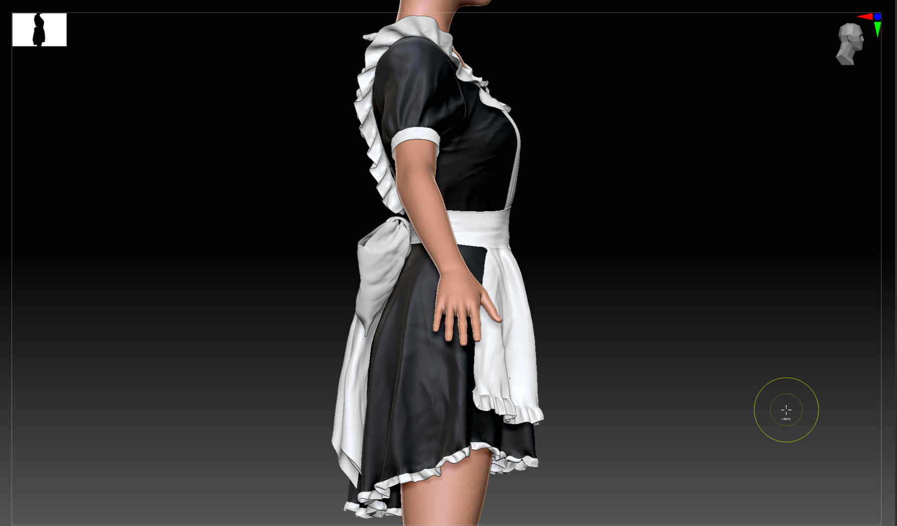 ArtStation - ClothCG: Maid Outfit 002a Marvelous+ZB+PBR 8K 3DAssets ...