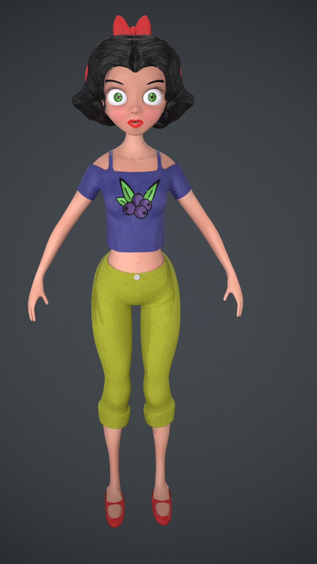 ArtStation - Cute Girl 3d Model | 3d Model |Game assets for game | girl ...