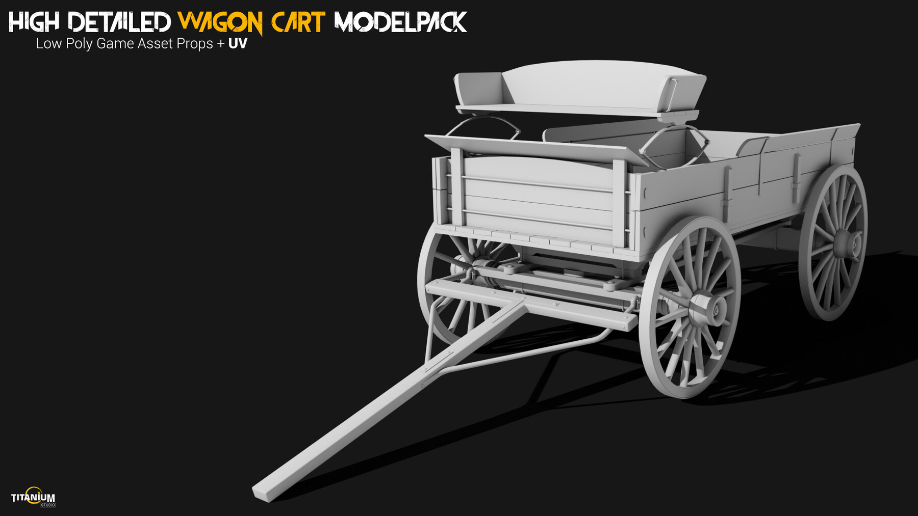ArtStation - High Detailed Wagon Cart Model Pack | Game Assets