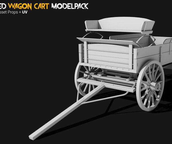 ArtStation - High Detailed Wagon Cart Model Pack | Game Assets