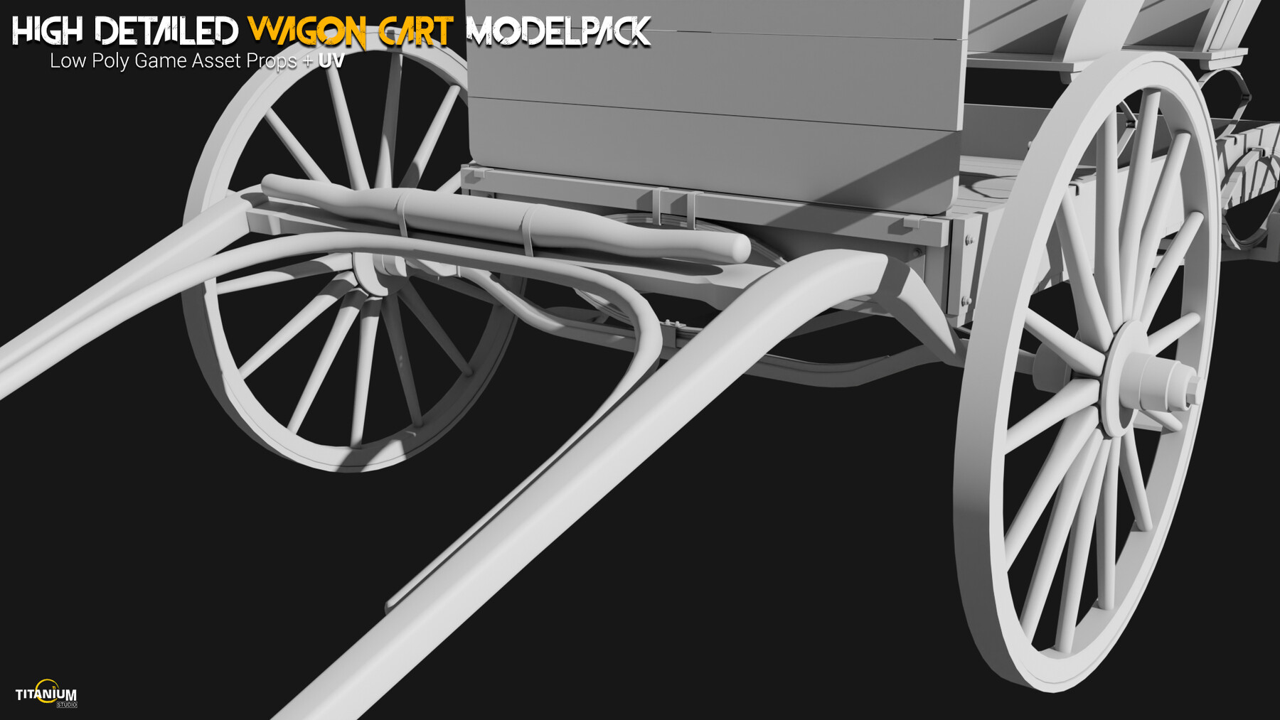 ArtStation - High Detailed Wagon Cart Model Pack | Game Assets