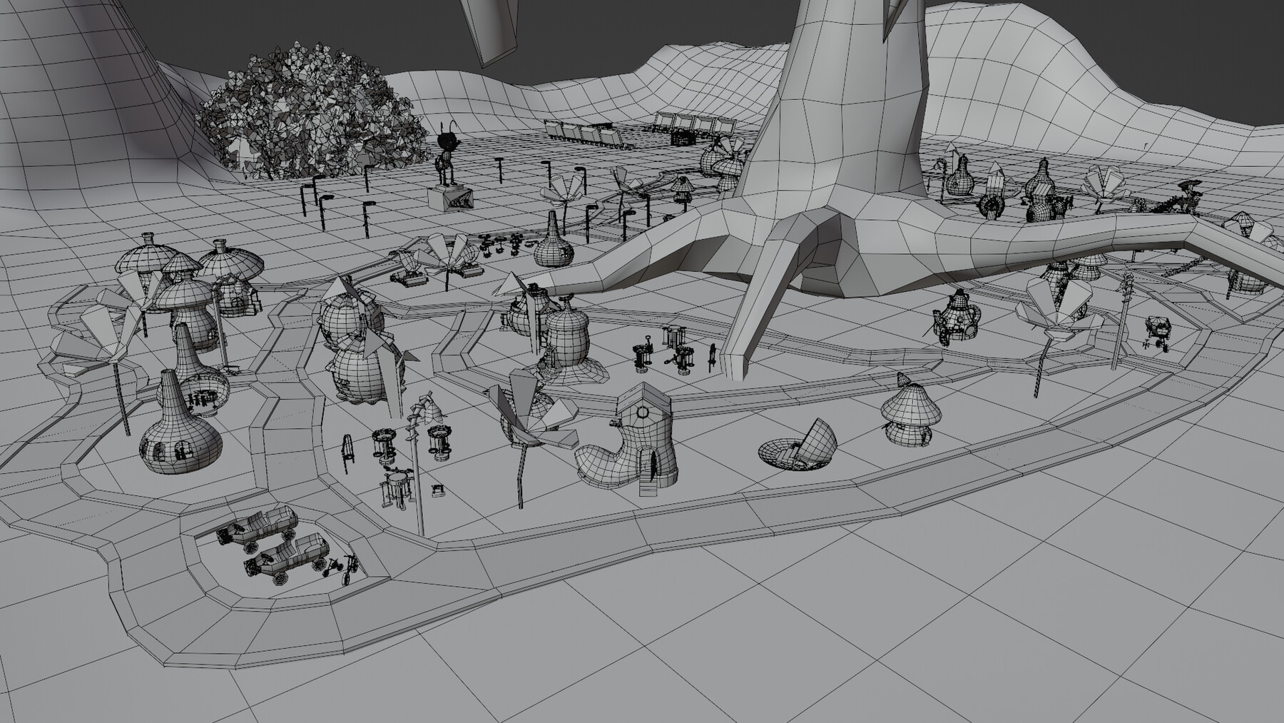 ArtStation - Bugs City Cartoon Town Stylized Environment with 15 Rigged ...