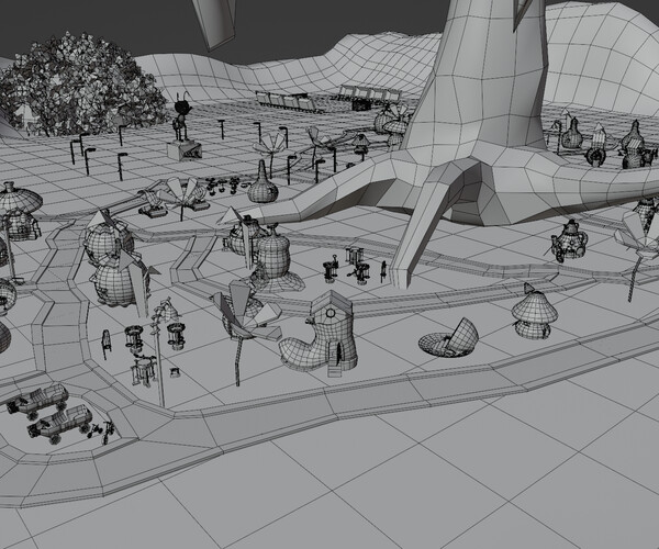 ArtStation - Bugs City Cartoon Town Stylized Environment with 15 Rigged ...