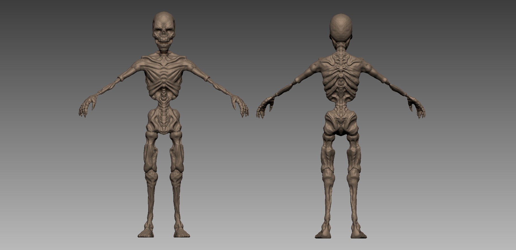 ArtStation - HighPoly Undead Skeleton Character | Game Assets