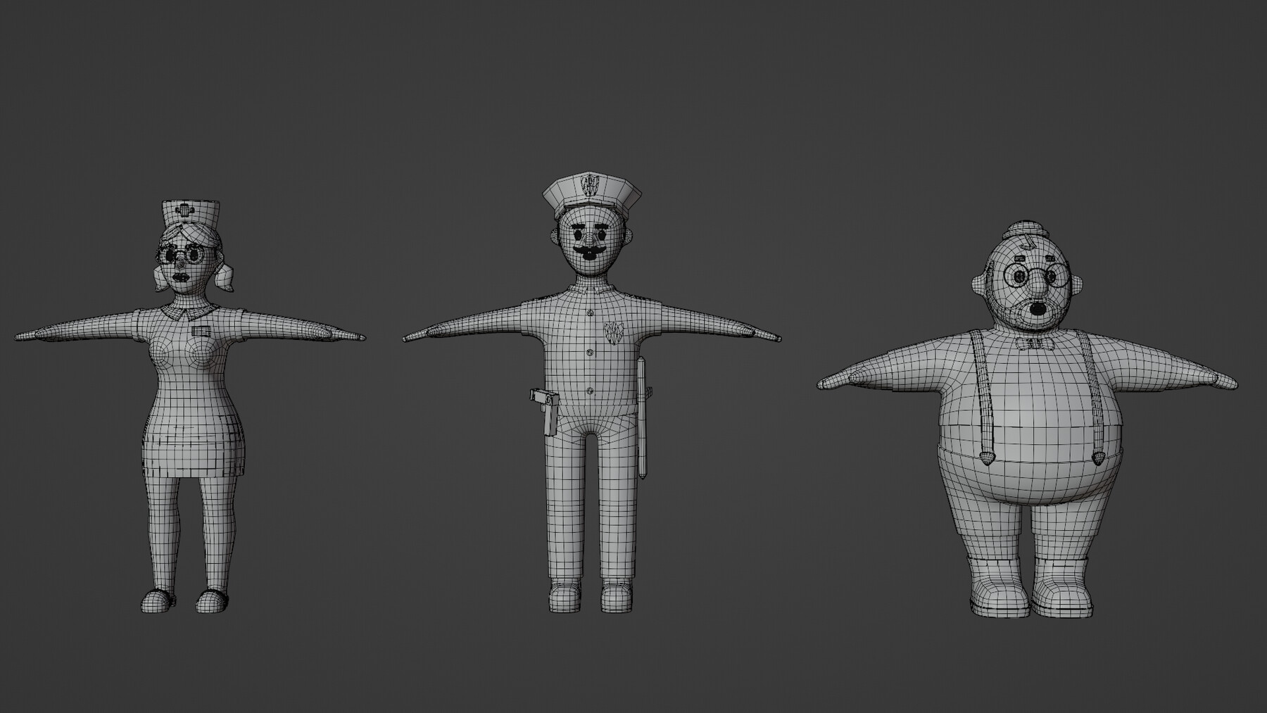 ArtStation - 6 Cartoon Zombie APOCALYPSE Characters with Rig and ...