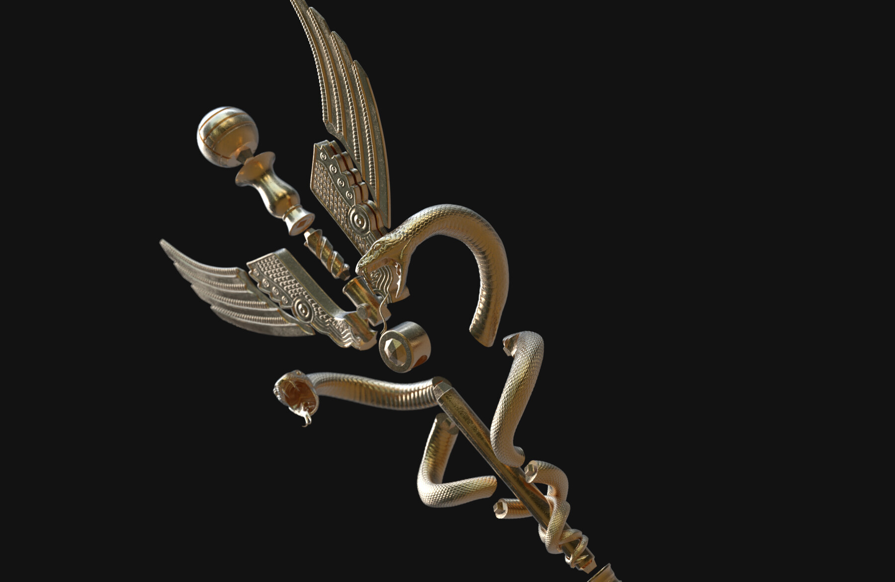 ArtStation - Caduceus - 3D Printing | Resources