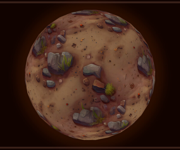 ArtStation - Ground: Earth and Rocks -- 20 TEXTURES -- (Hand-painted ...