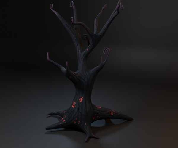 ArtStation - Stylized Tree | Darkness | Haloween | Horror Story | Game ...