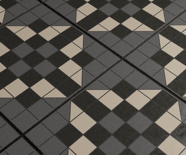 ArtStation - Antique Tiles 3D Model | Game Assets