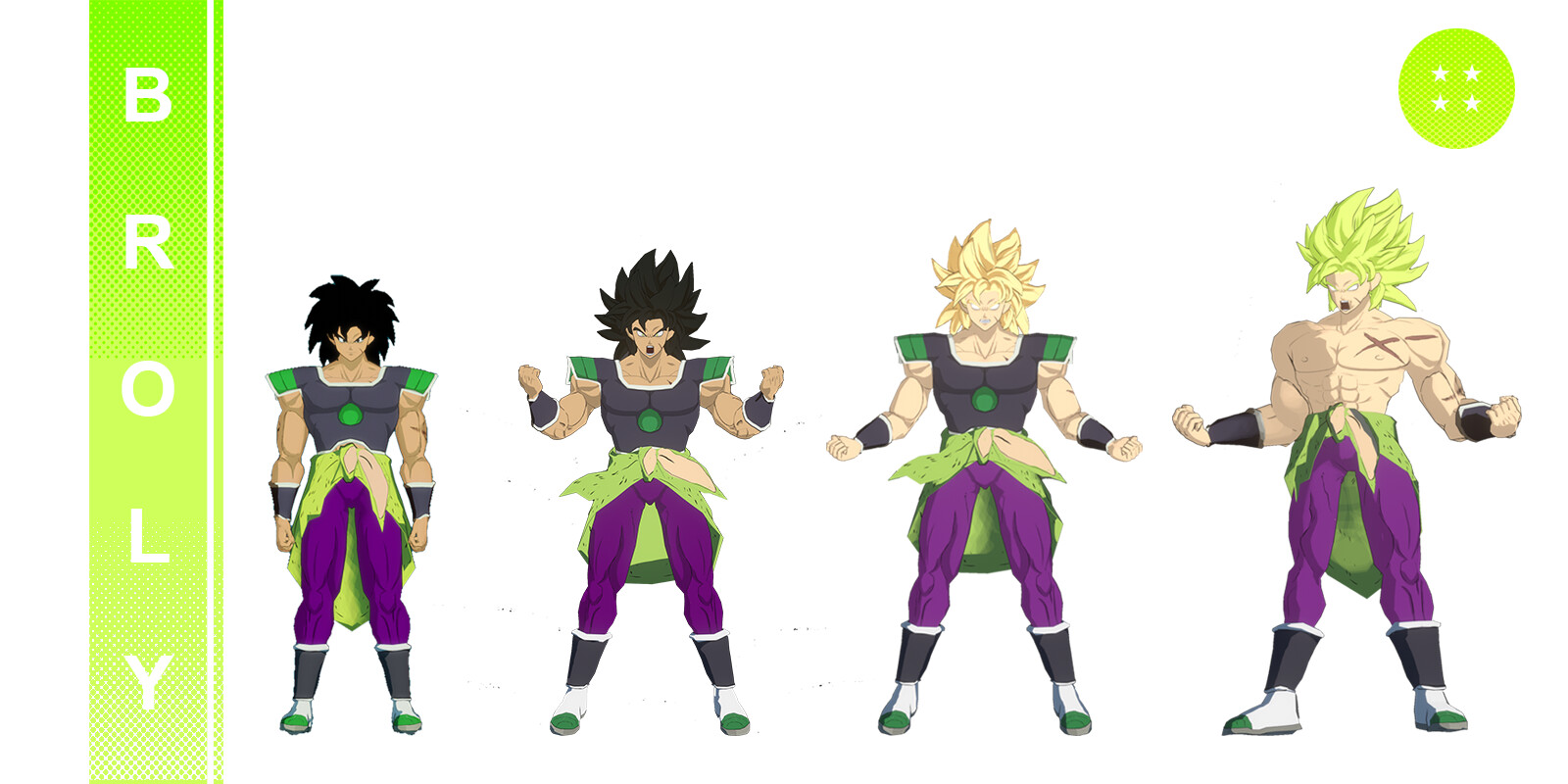 ArtStation - Saiyans Bundle - Project 4 star | Game Assets