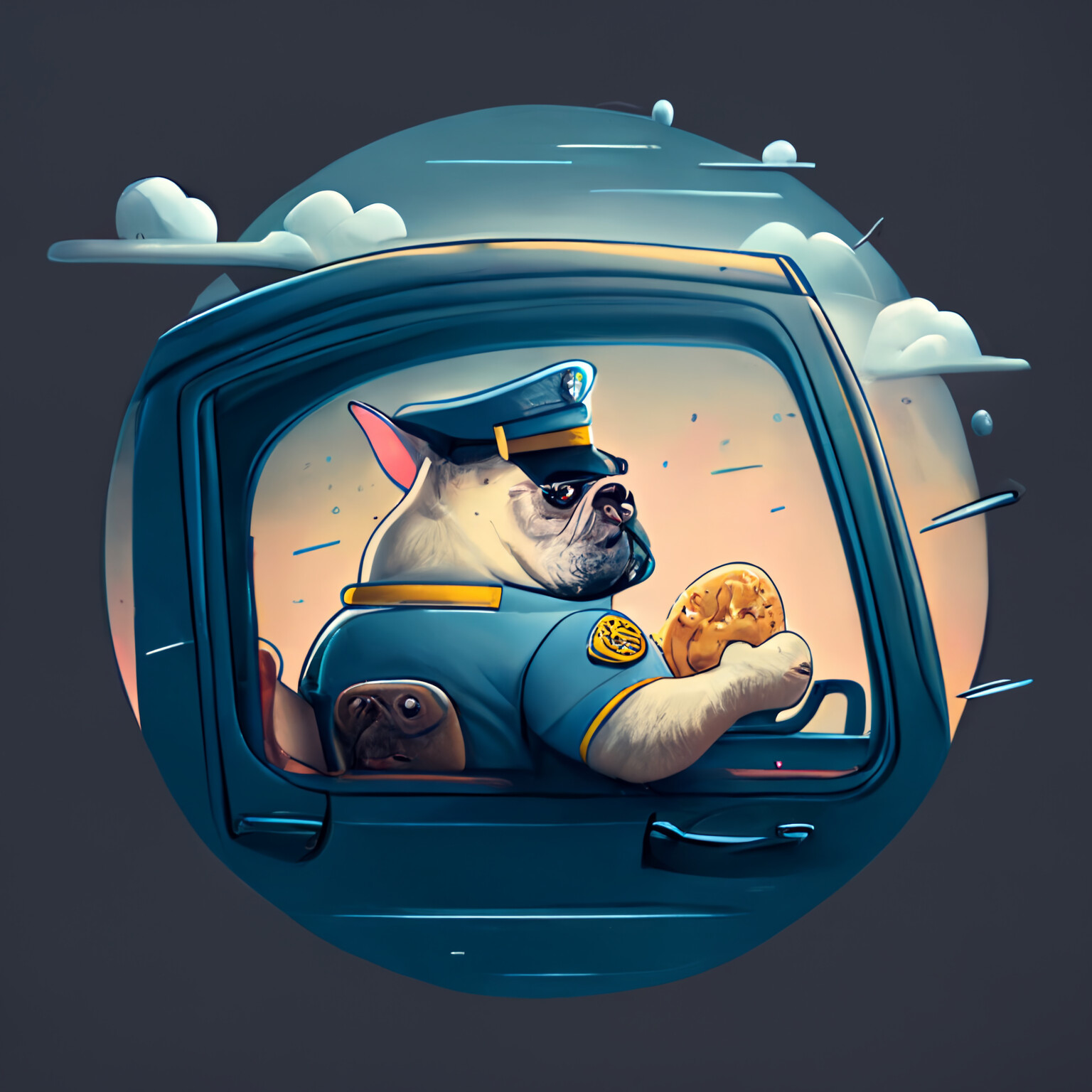 ArtStation - Bad frenchie no donut | Artworks
