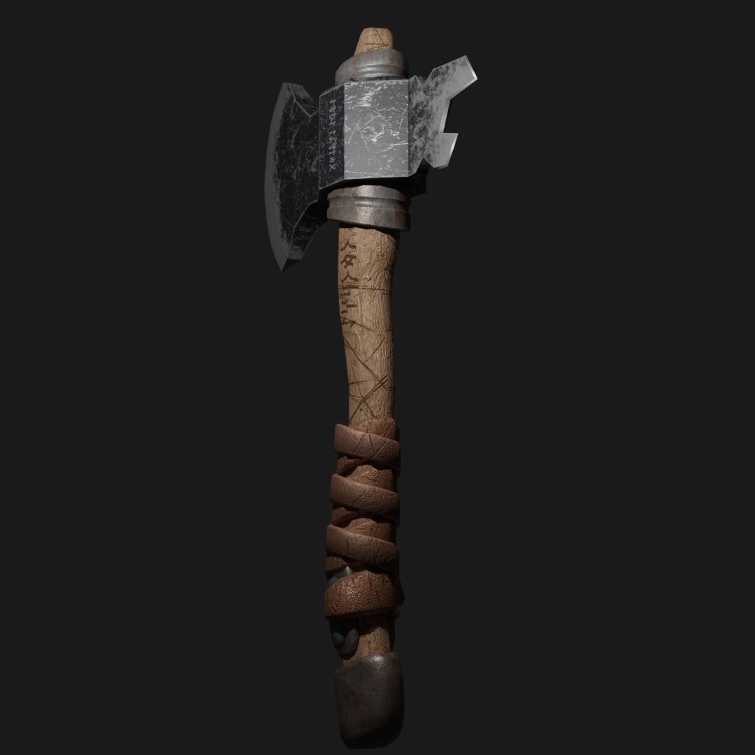 ArtStation - Runic Metal Axe | Game Assets