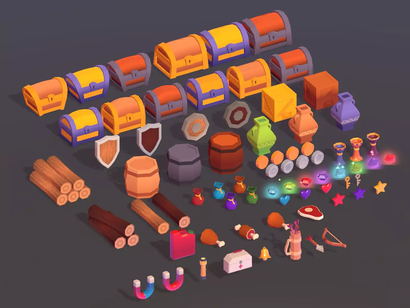 ArtStation - Low Poly Loot Pack | Game Assets