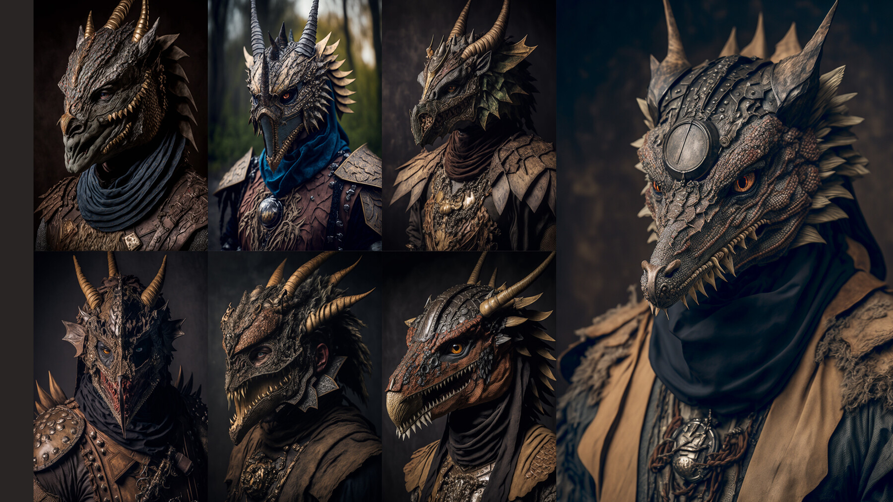 ArtStation - 200 Dragon Warrior Reference Pack Vol.01 | Artworks