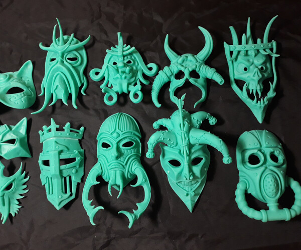 ArtStation - Fantasy masks 2 collection 3d print | Resources