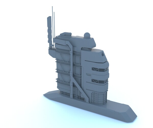 ArtStation - Sci Fi structures kitbash | Resources