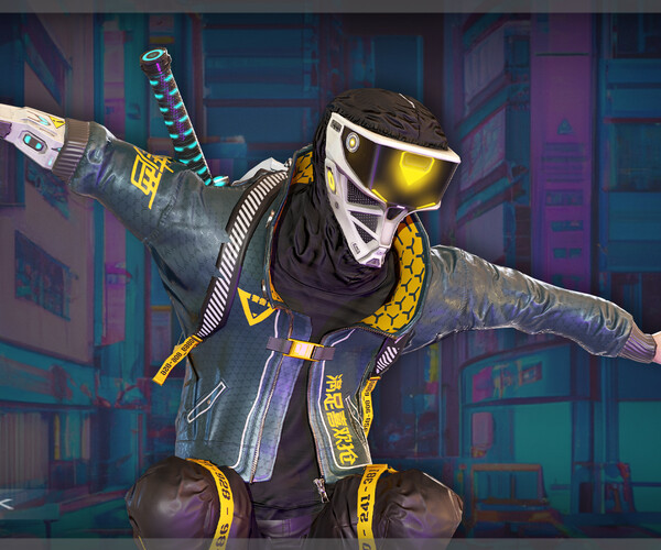 ArtStation - Cyber Ninja | Game Assets