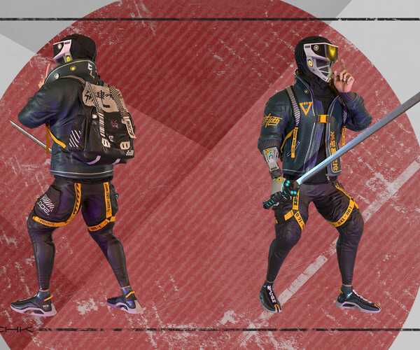 ArtStation - Cyber Ninja | Game Assets
