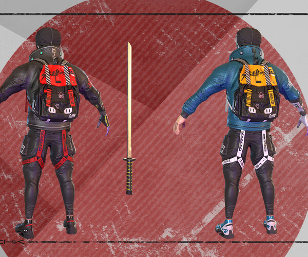 ArtStation - Cyber Ninja | Game Assets