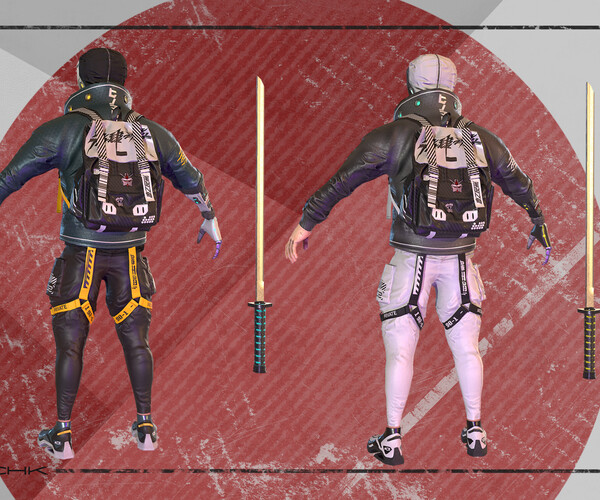 ArtStation - Cyber Ninja | Game Assets