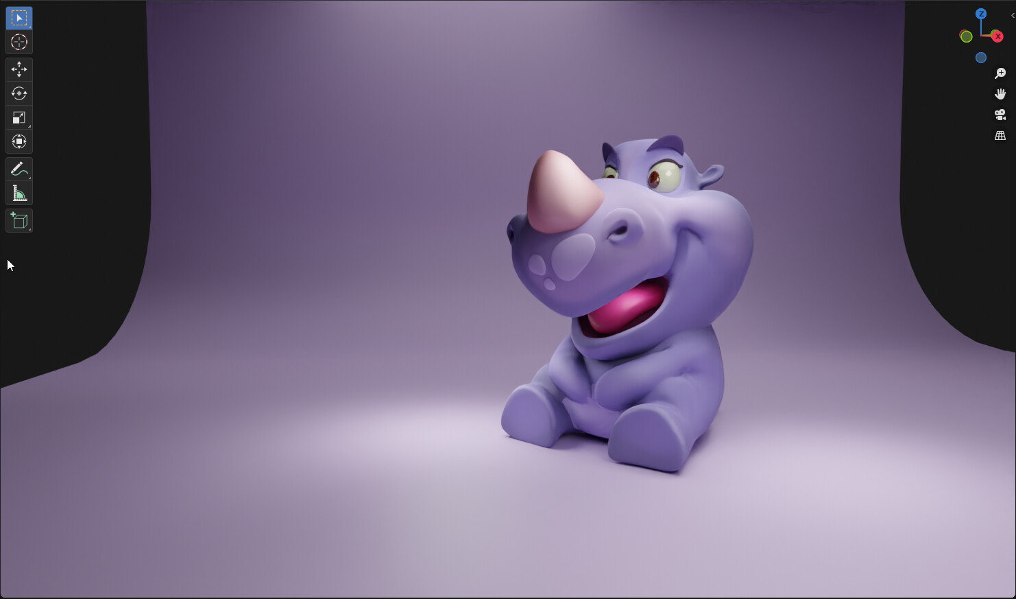 ArtStation - Stylized Rhino 3D Print + Include Textures | Game Assets