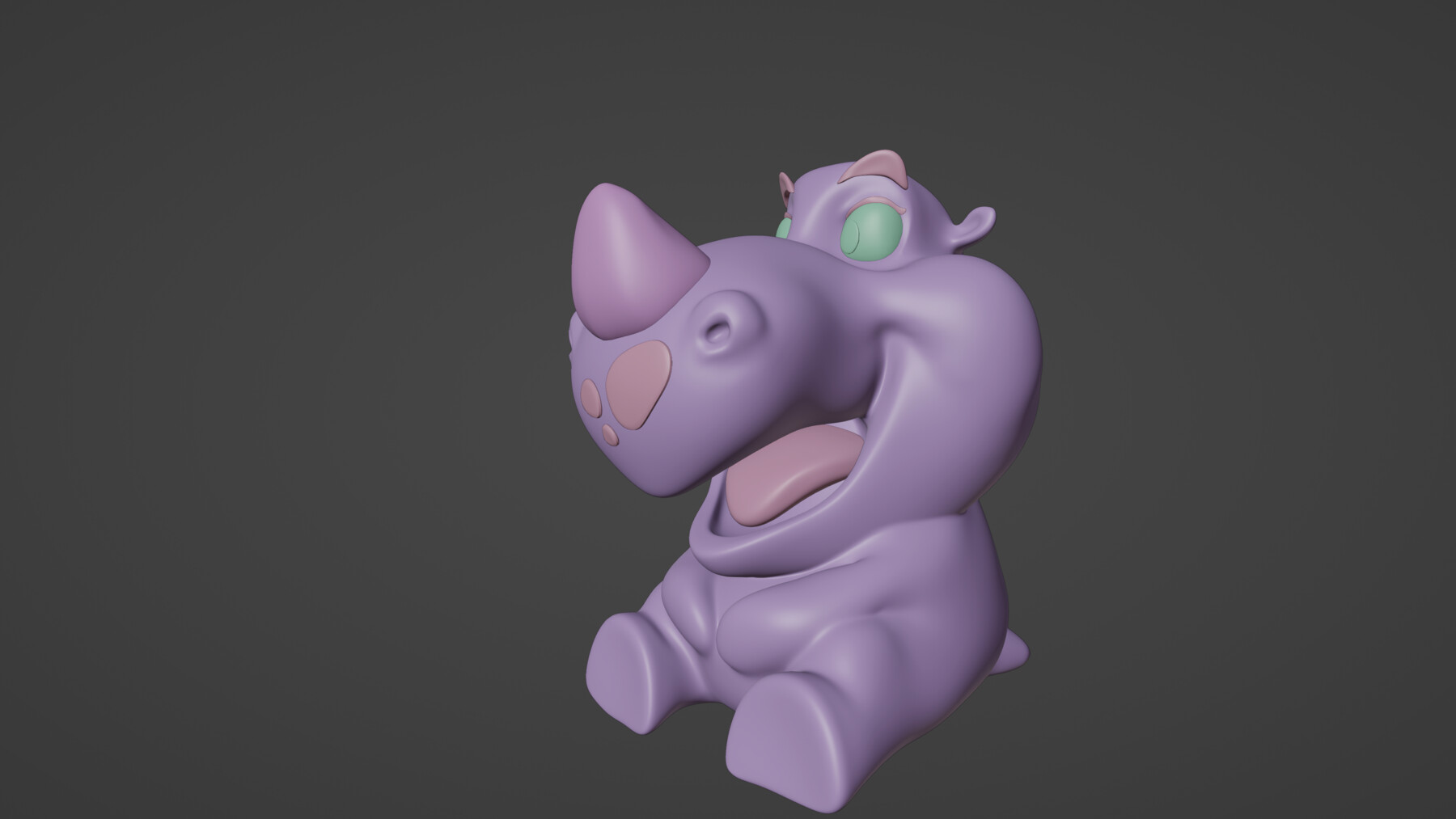 ArtStation - Stylized Rhino 3D Print + Include Textures | Game Assets
