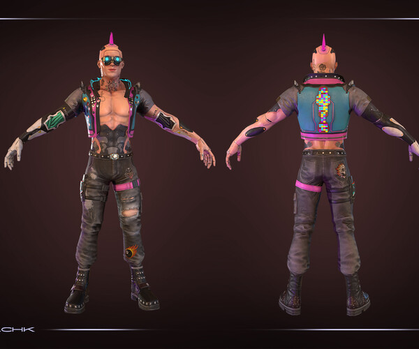 ArtStation - Cyber Warrior | Game Assets