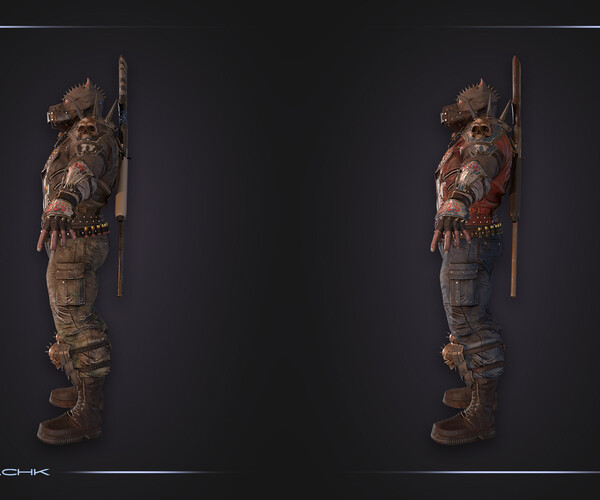 ArtStation - Dog Man | Game Assets