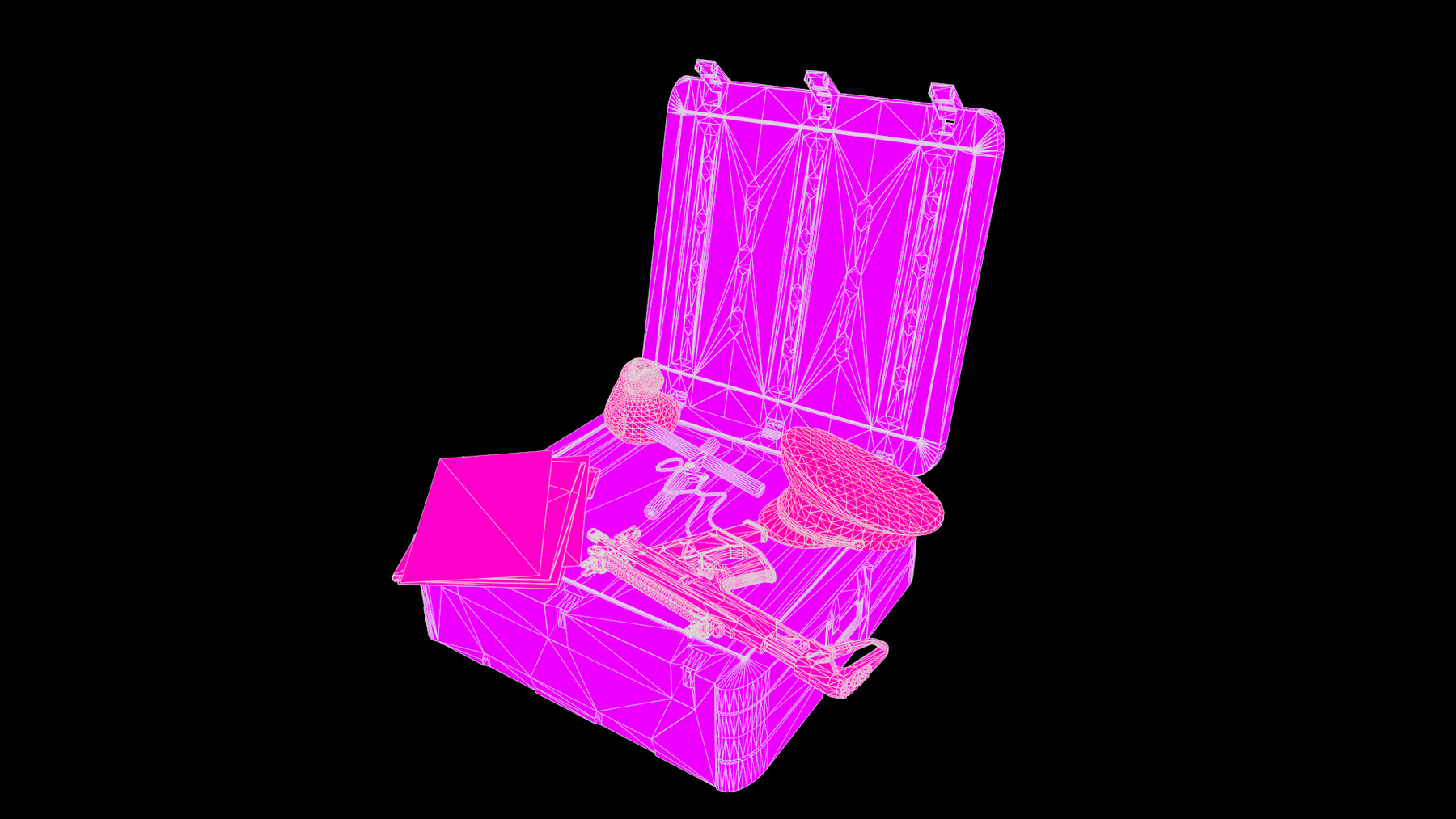 ArtStation - Stylized Low Poly - Hitman Case Fan Art | Game Assets