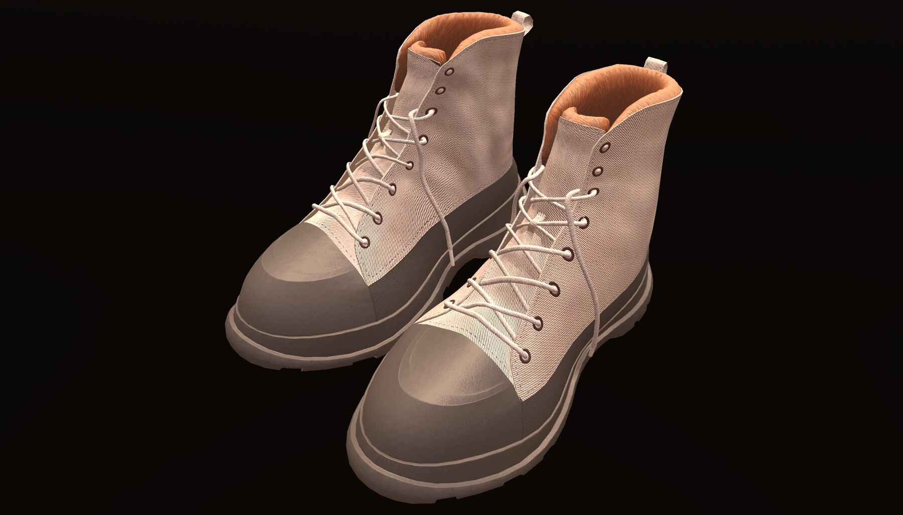 ArtStation - Casual Fabric Fashion Boots Low-poly | Game Assets