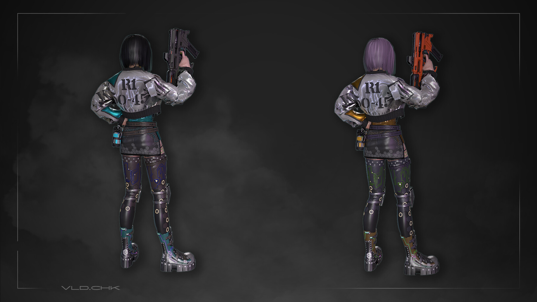 ArtStation - Kate - CyberGirl | Game Assets