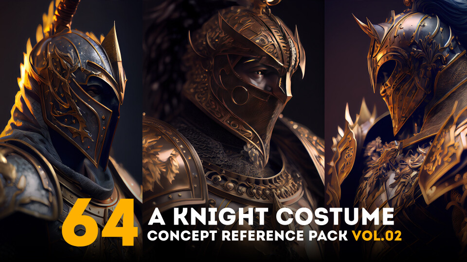 ArtStation - 64 arts - Knight Costume - Concept Reference Pack Vol.02 ...