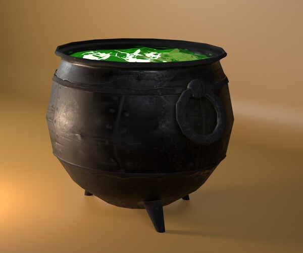 ArtStation - Stylized witch's cauldron | Haloween | Game Assets