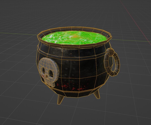 ArtStation - Stylized witch's cauldron | Haloween | Game Assets