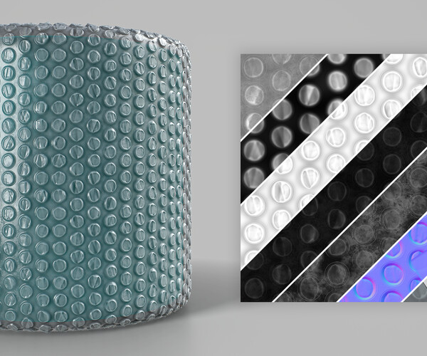 ArtStation - PBR - BUBBLE WRAP 2023 - 4K MATERIAL | Game Assets