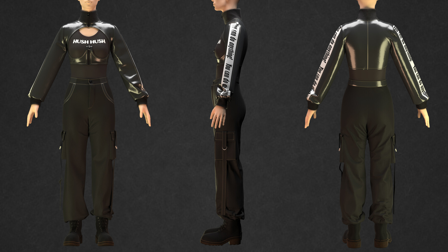 ArtStation - 3 Girl's Outfits (P4) _ Marvelous / CLO | Game Assets