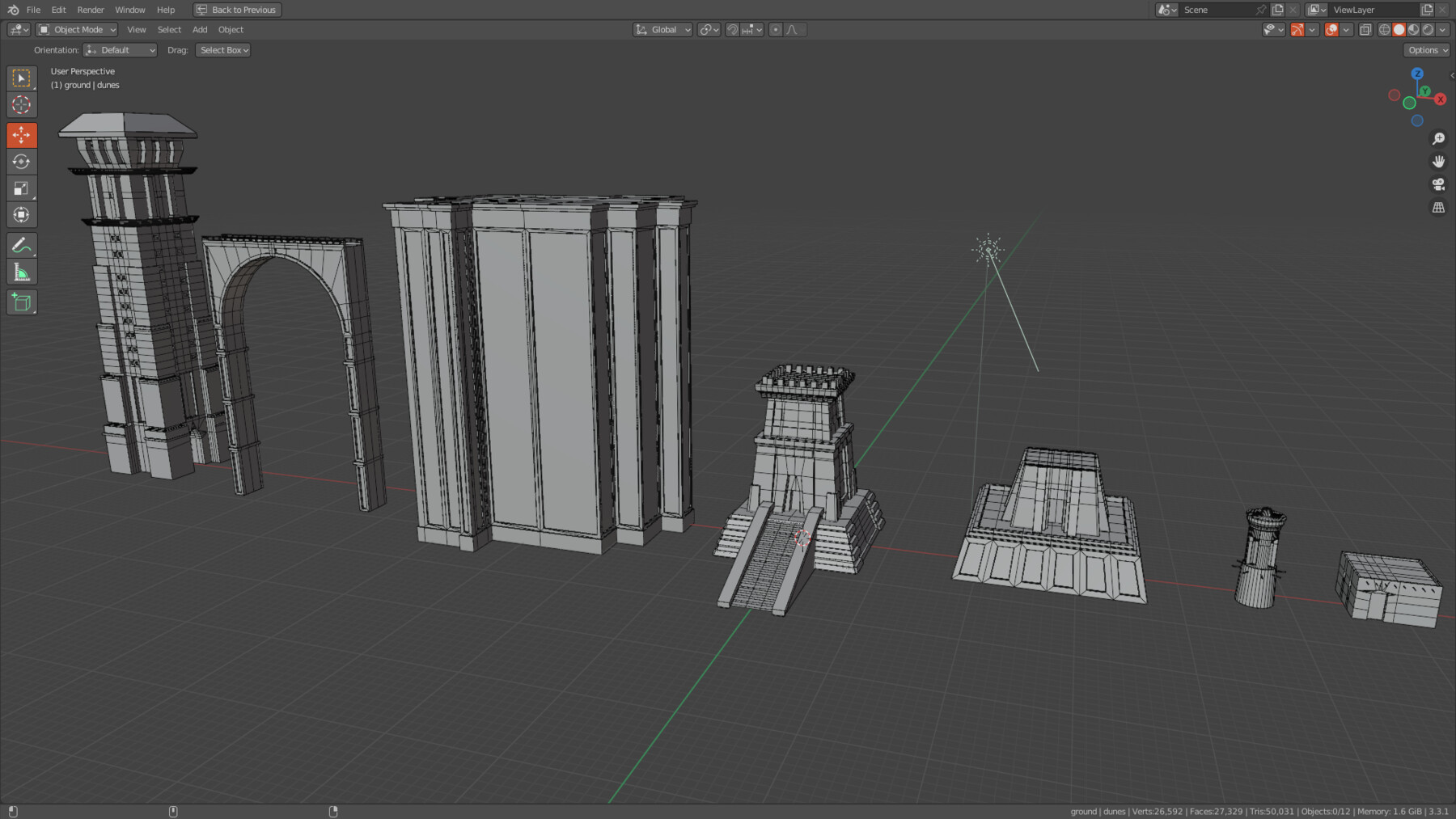 ArtStation - Ancient Architecture Kitbash | Game Assets
