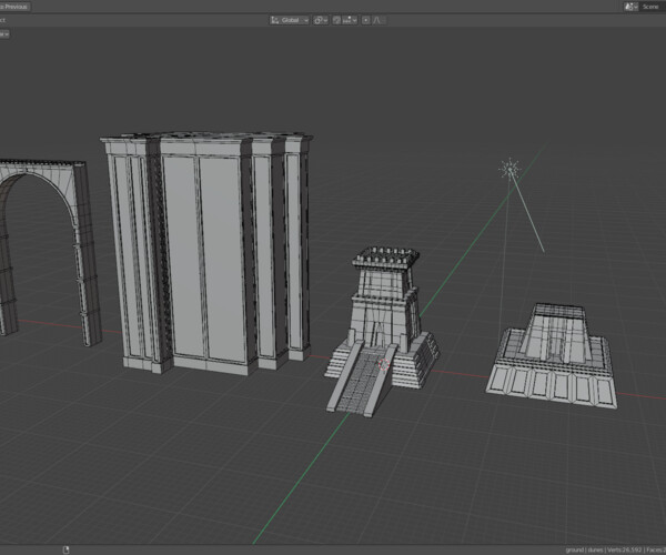 ArtStation - Ancient Architecture Kitbash | Game Assets