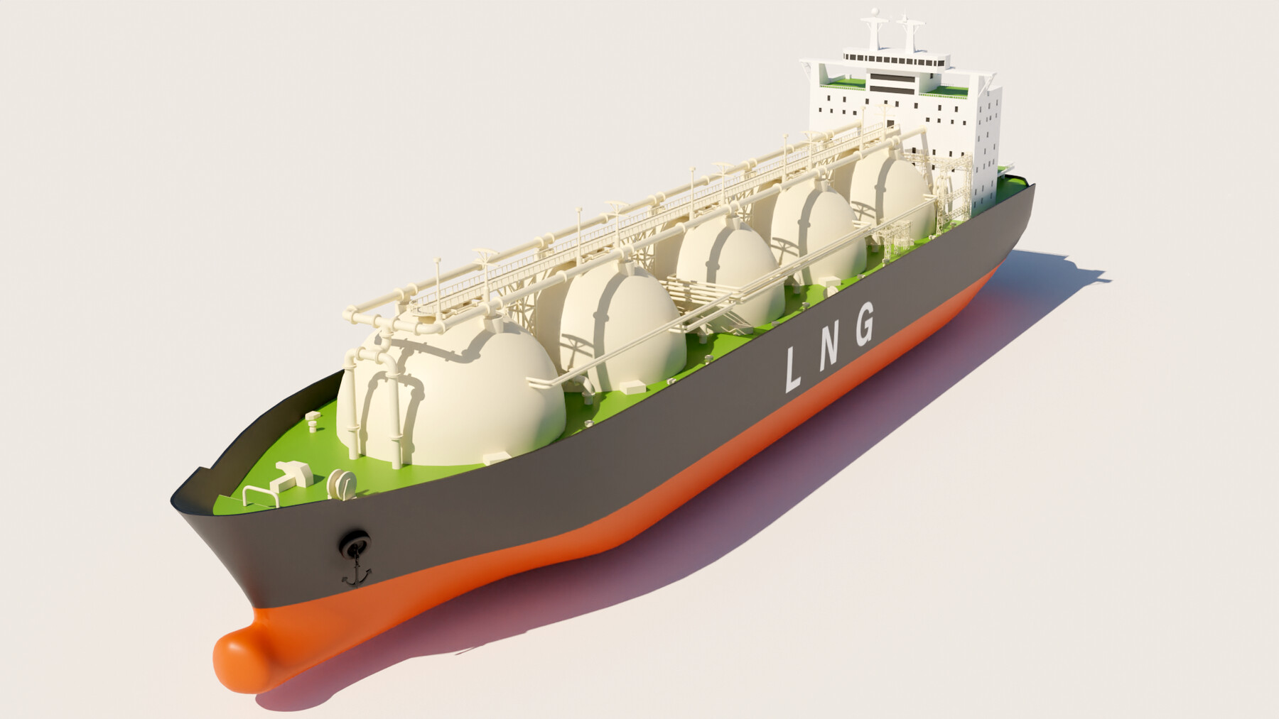ArtStation - LNG Ship | Game Assets