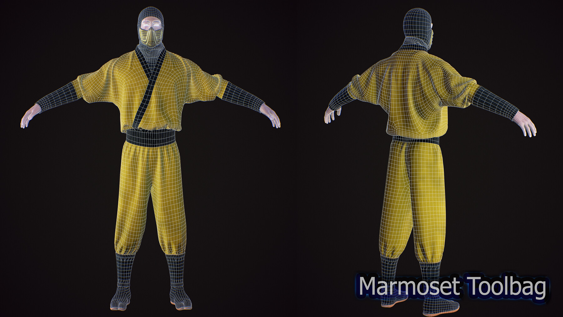 ArtStation - Ninja 03 Rig | Game Assets